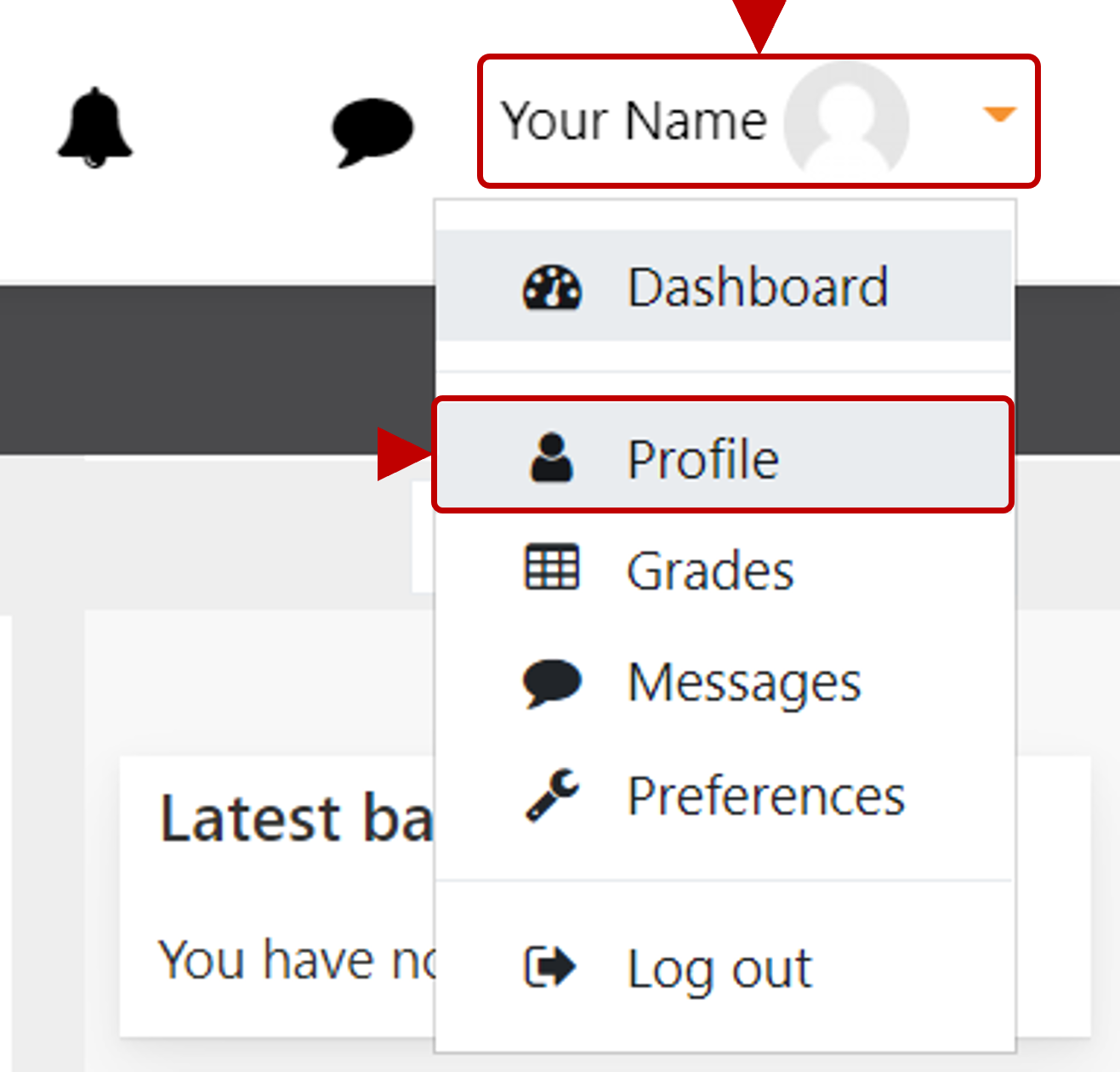 Section: Lesson 5: How do I view and edit my student profile? | STU-100: Basic Skills in Using ...